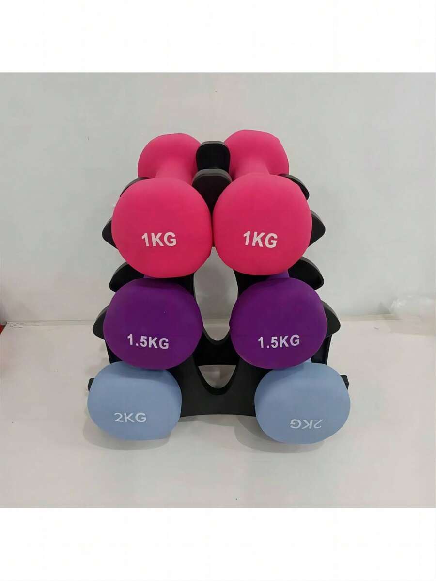 1pc Small Dumbbell Rack For Home Gym, 3-Tier Dumbbell Shelf, Tree ...