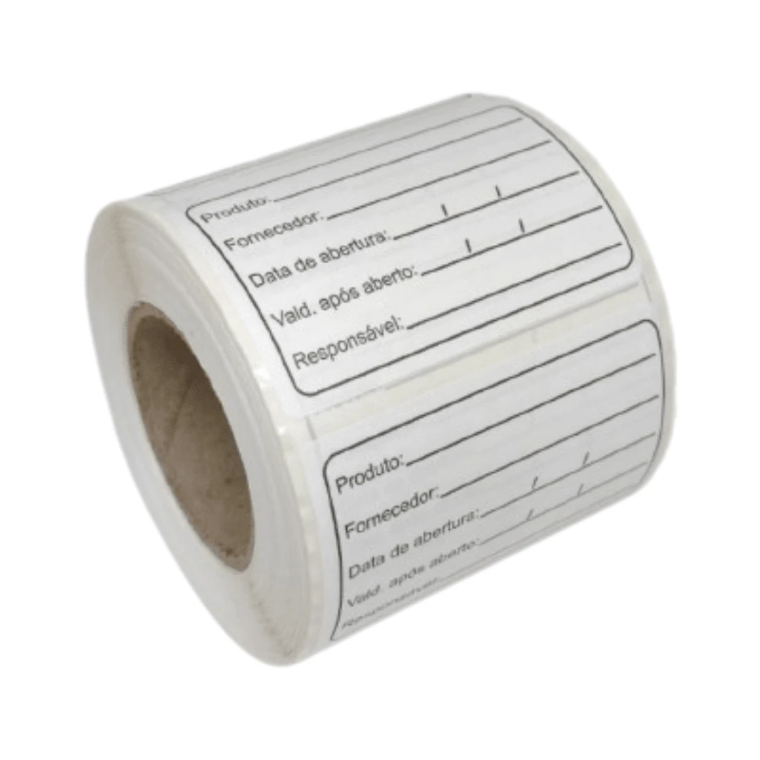 500 BOPP Adhesive Labels 60x40 For Frozen Foods Handled By Anvisa ...