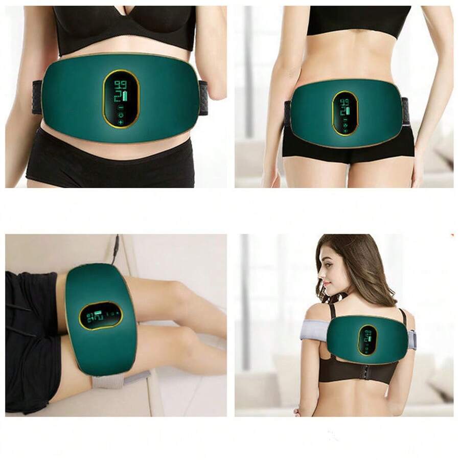 Portable Electric Massage Belt With Adjustable Vibration And Heating ...