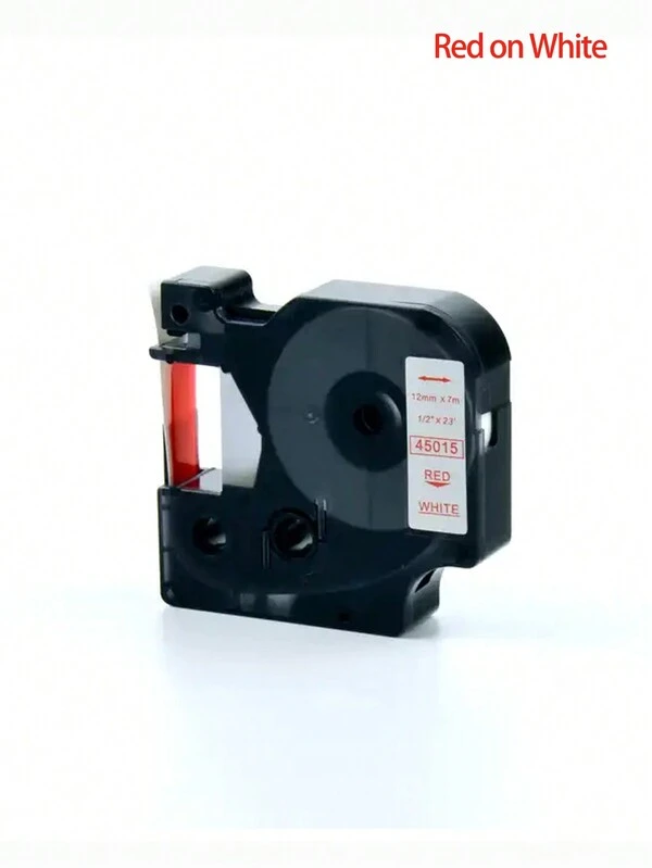 1Pack Replacement For DYMO D1 Red On White Label Tape Label Maker ...