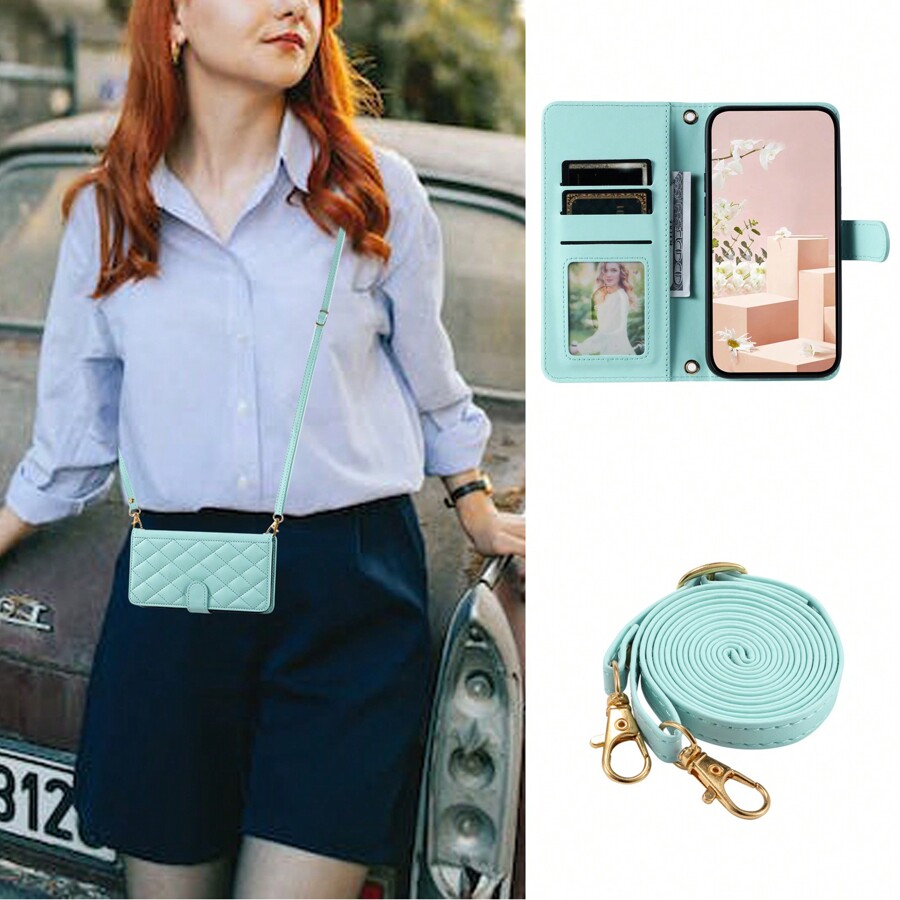 Flip PU Leather Phone Case Wallet With Card Holder Classic Phone Case ...