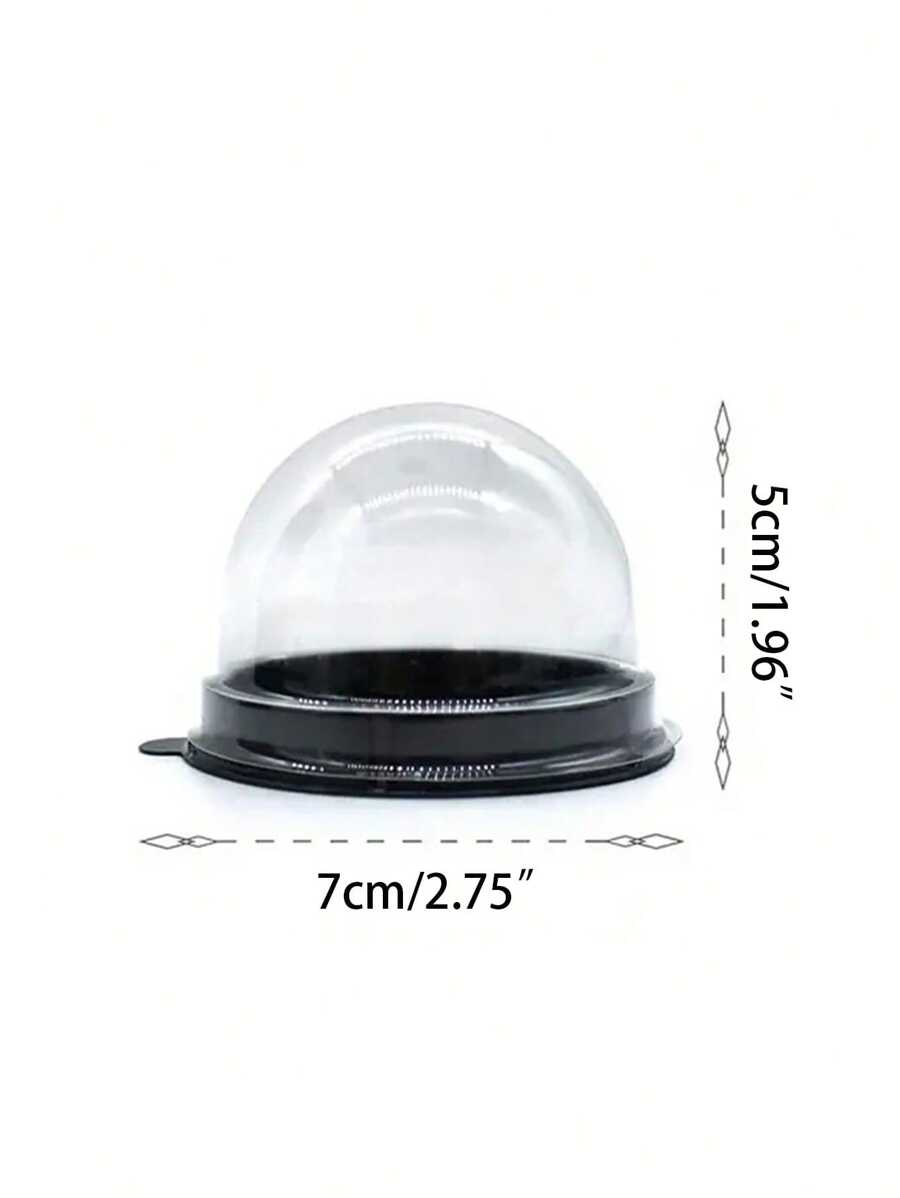 24pcs, Transparent Lid Disposable Round Mini Cake Boxes Baking ...