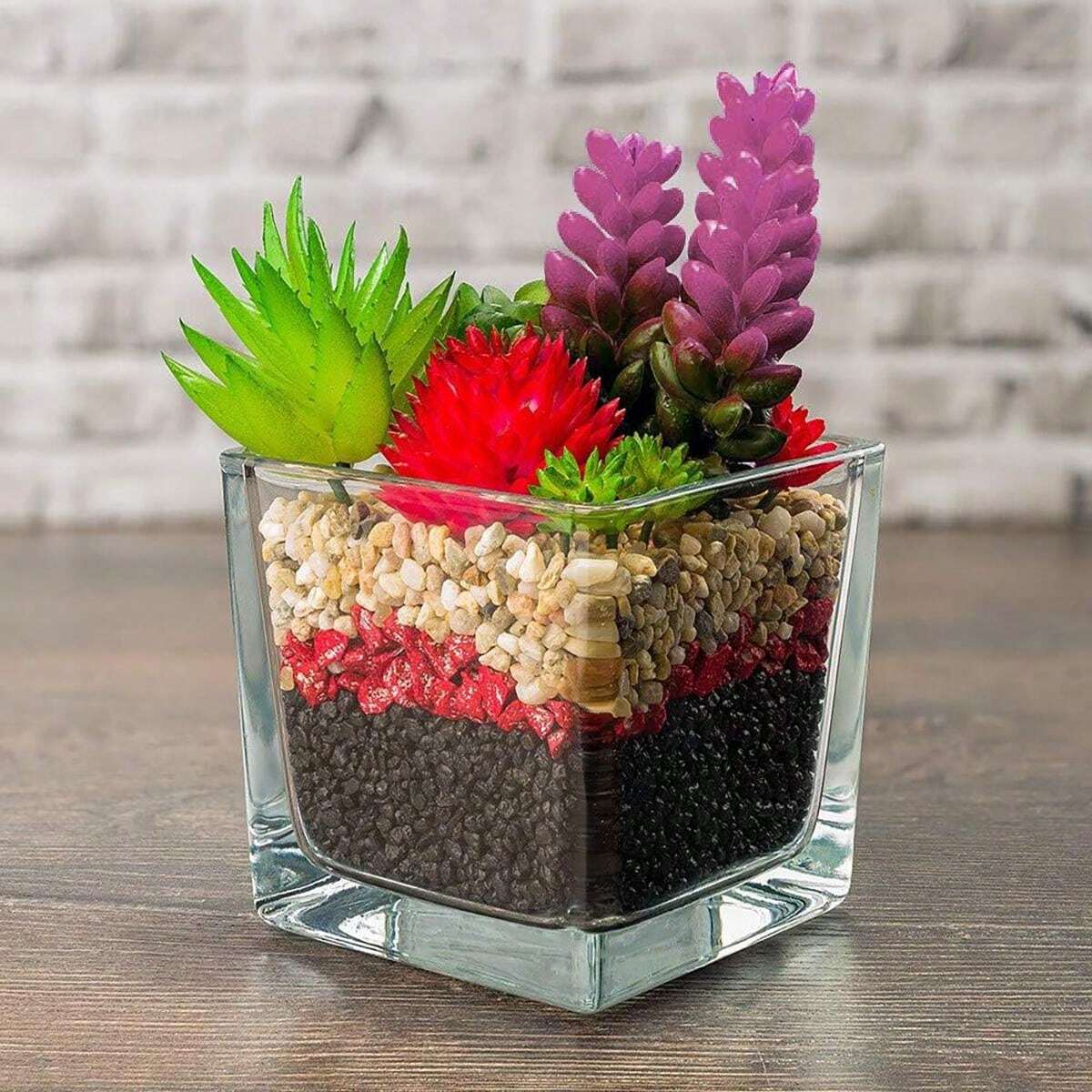 27 Mini Artificial Succulent Plants Unpotted : Fake Succulents Picks ...