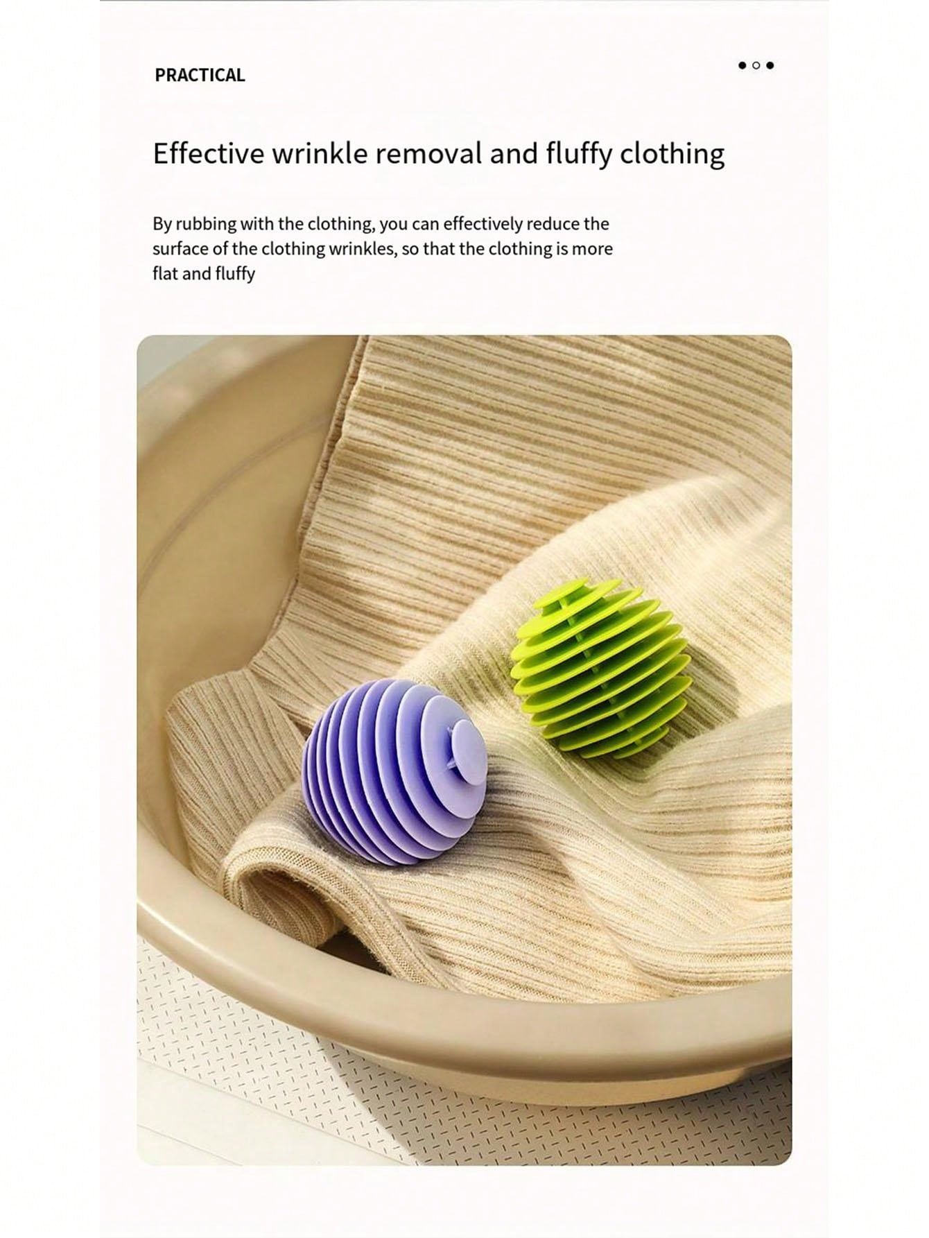 Silicone Laundry Balls (2pcs) For Washing Machine, Anti-Winding Laundry ...