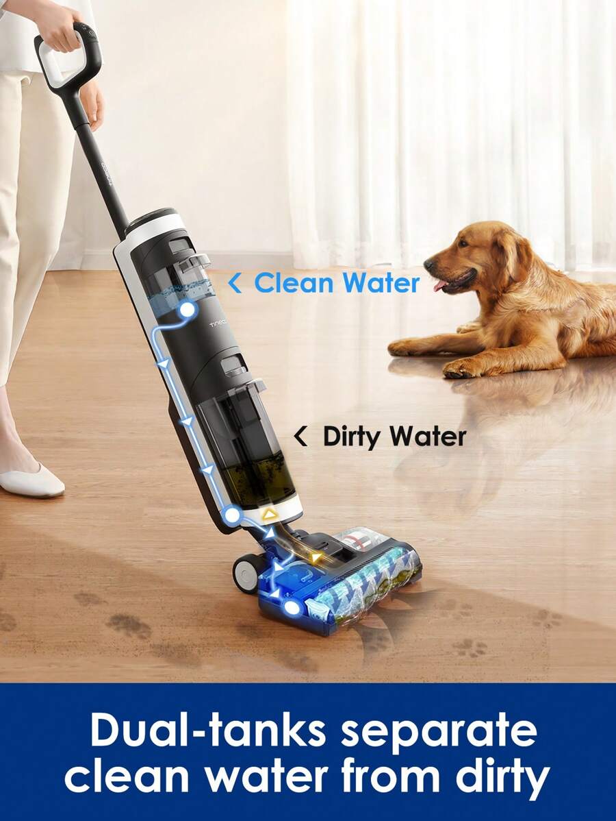 Tineco Floor ONE S3 Cordless Hardwood Floors Cleaner, Lightweight Wet Dry Vacuum Cleaners For ...