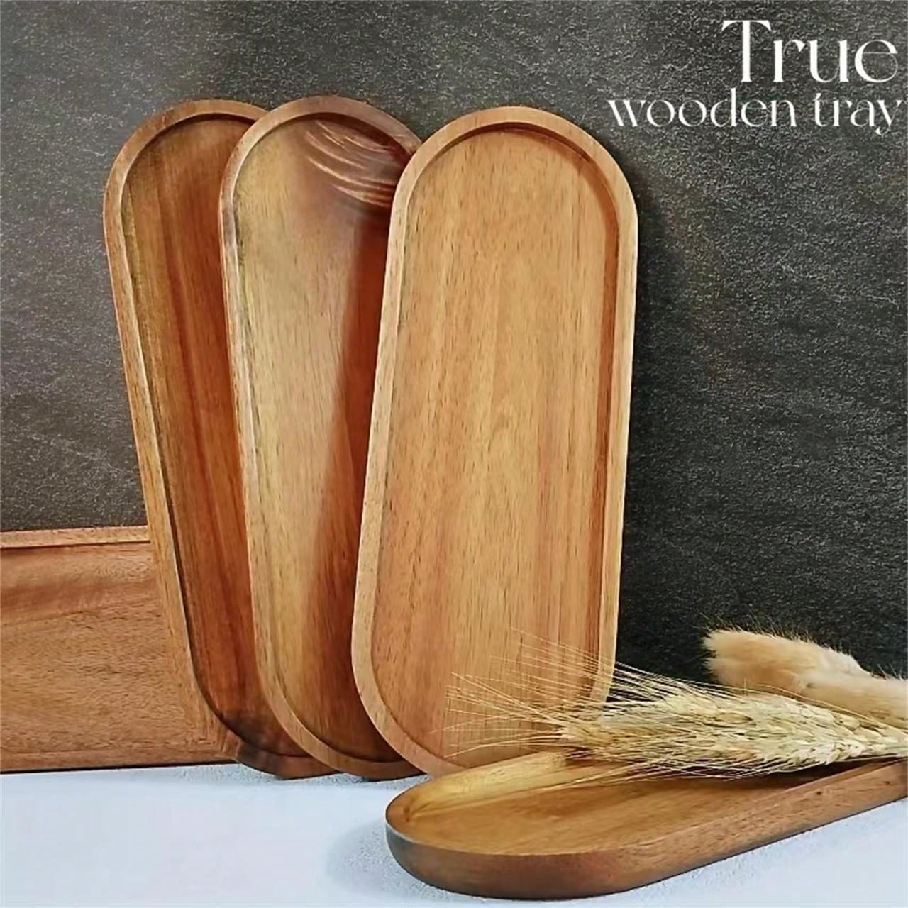 Wooden Tray, Tea Tray, Small Snacks Tray, Food Tray, Fruit Tray ...