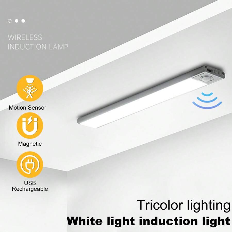 Ultradun Slim Led Beweging Sensor Licht , Oplaadbaar Magnetisch Streep ...