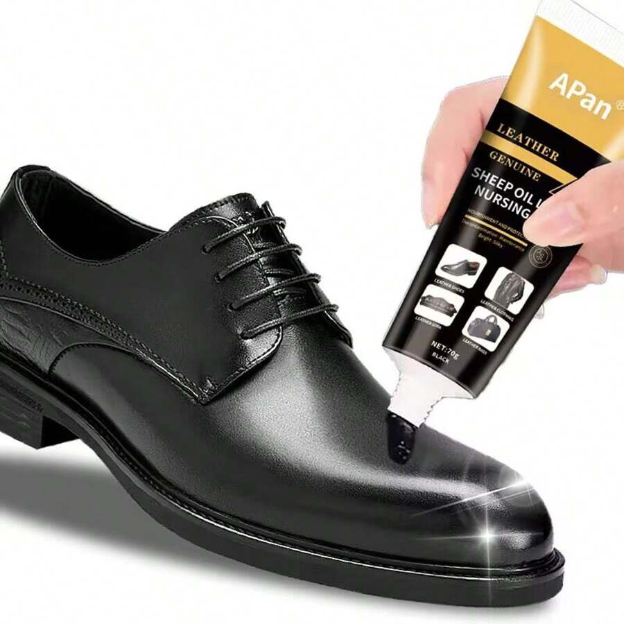 70g Leather Sheep Oil Shoe Polish, Leather Garment Protection Cream ...