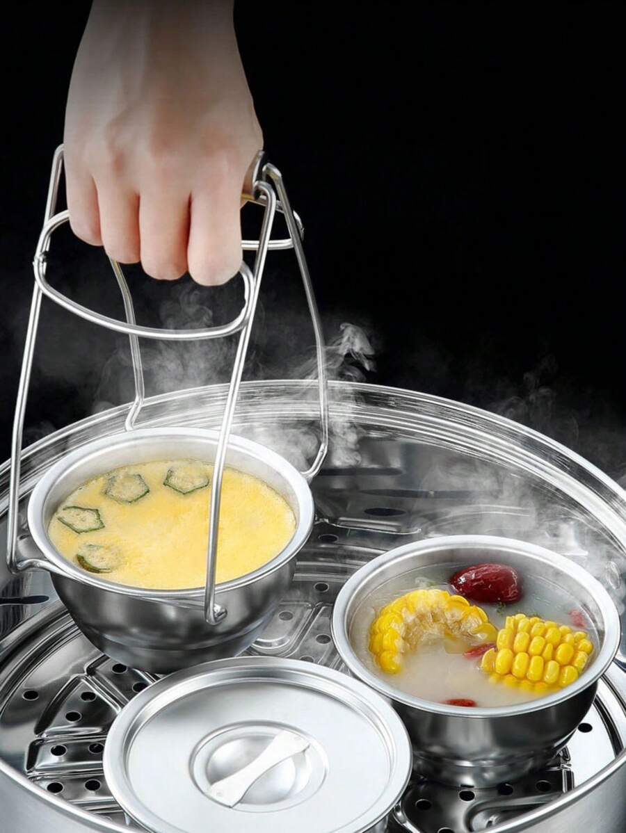 304 Stainless Steel Steamed Egg Bowl With Cover, Special Chicken Egg ...