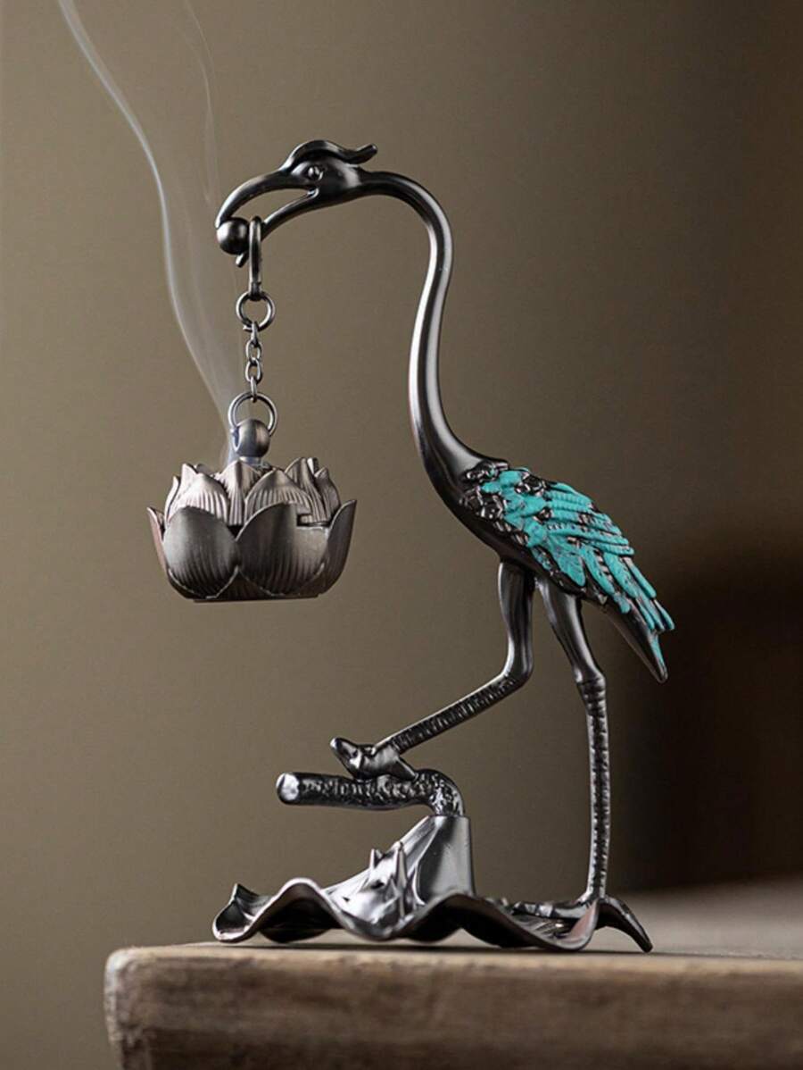 Crane Incense Burner, Lotus Hanging Burner, Hanging Incense Burner ...