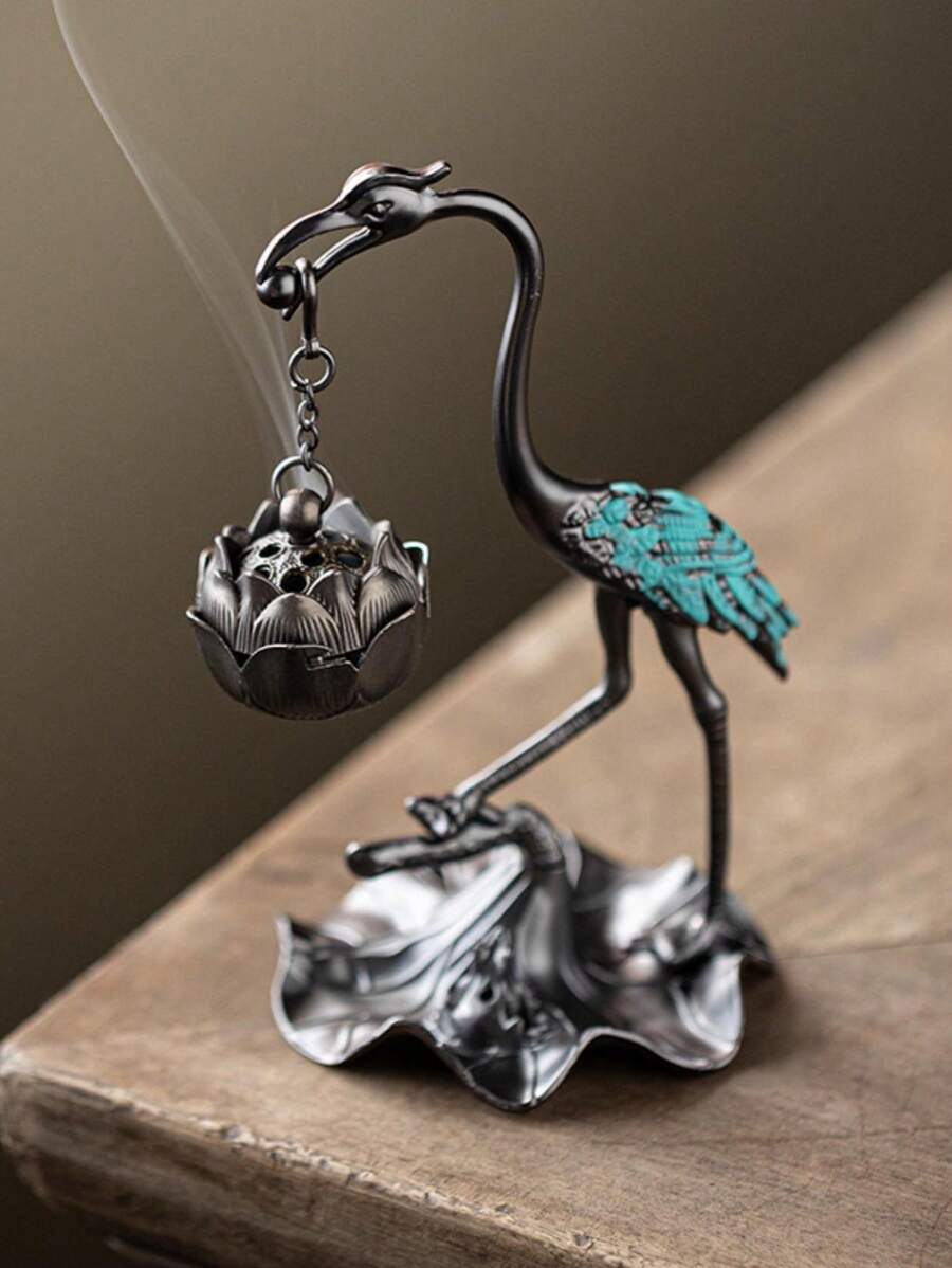 Crane Incense Burner, Lotus Hanging Burner, Hanging Incense Burner ...