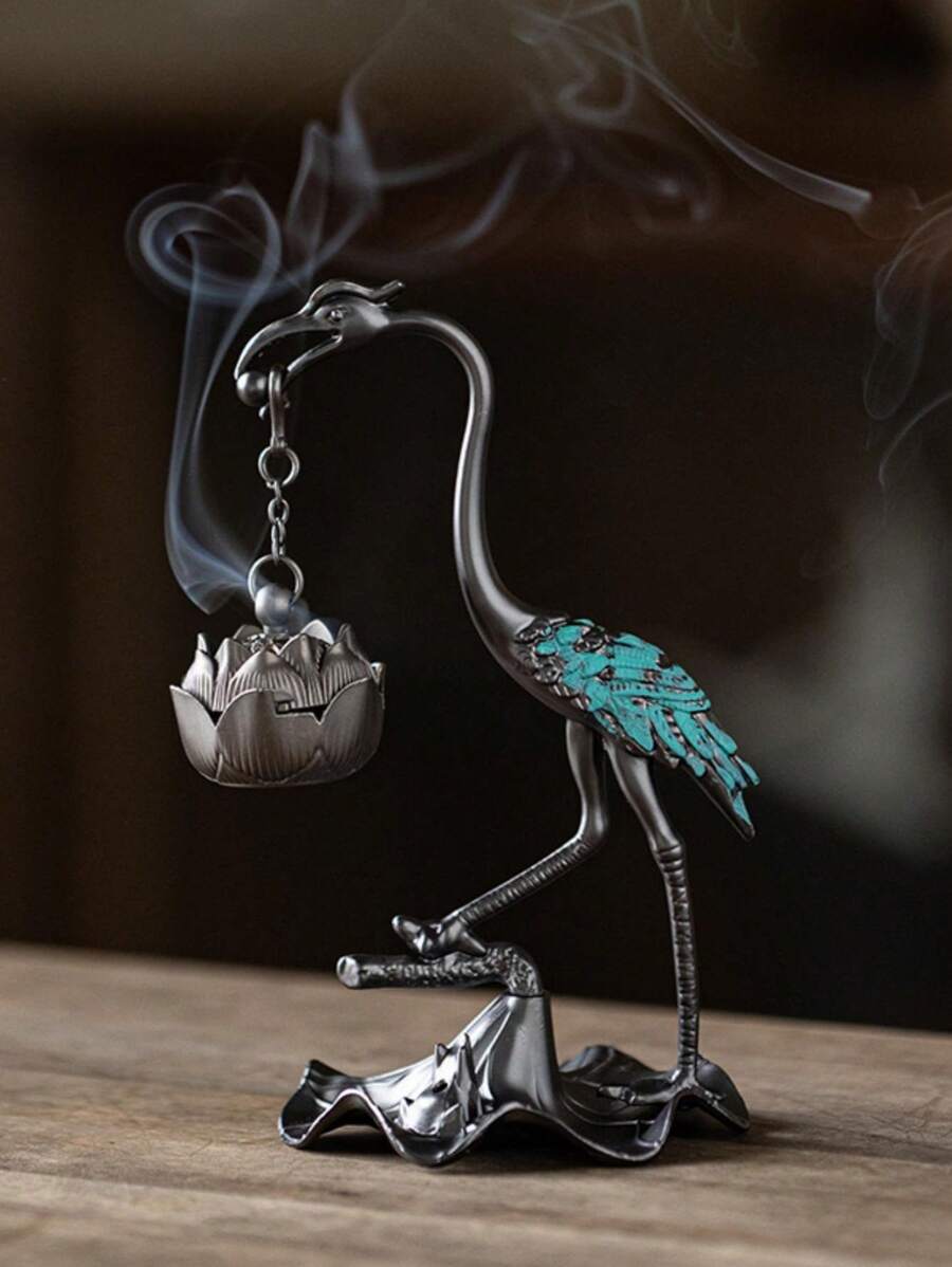 Crane Incense Burner, Lotus Hanging Burner, Hanging Incense Burner ...
