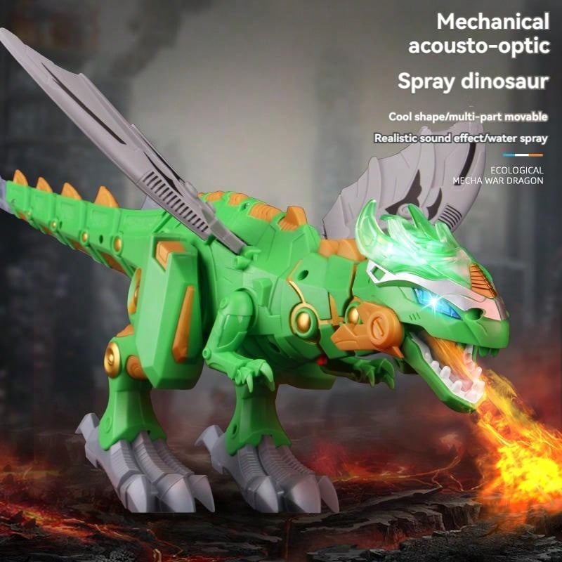 Diy Assembly Green Robotic Dragon Toy (Requires 5 Batteries Not ...