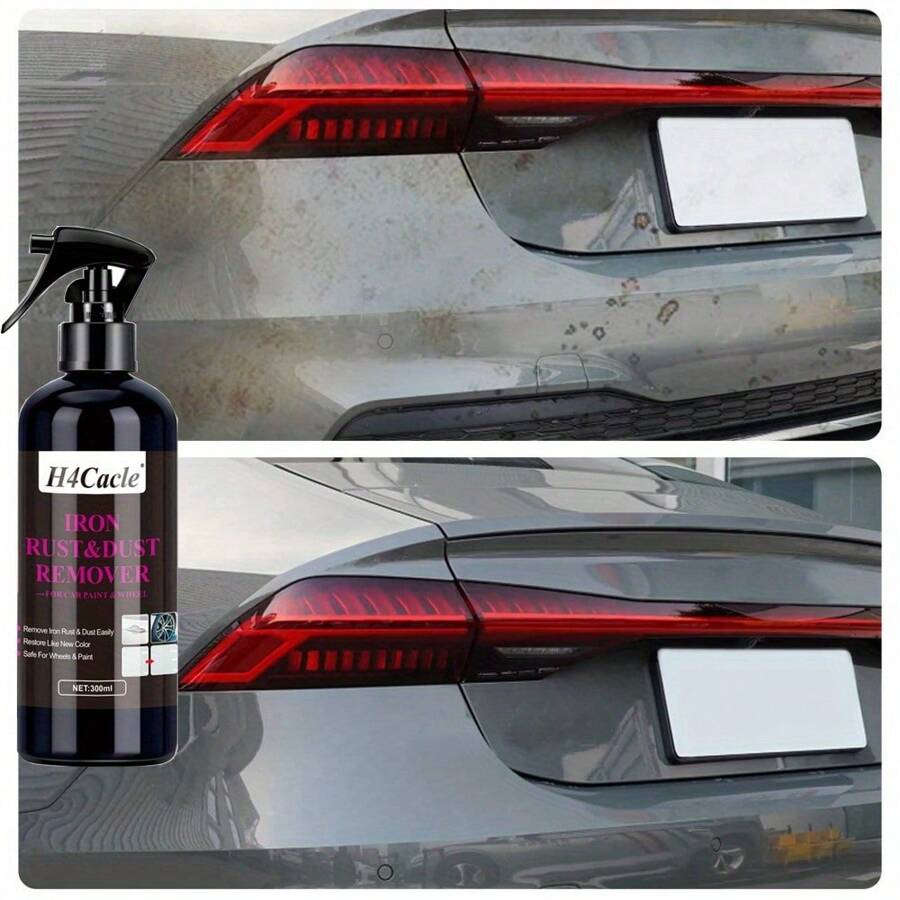 H4Cacle Car Iron Remover Protect Paint Wheels And Brake Rim Metal Dust ...