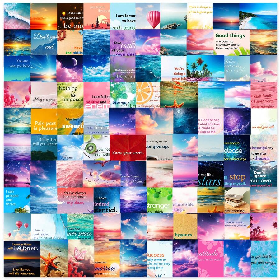 100 Pcs Inspirational Quote Stickers For Teens Students Teachers ...