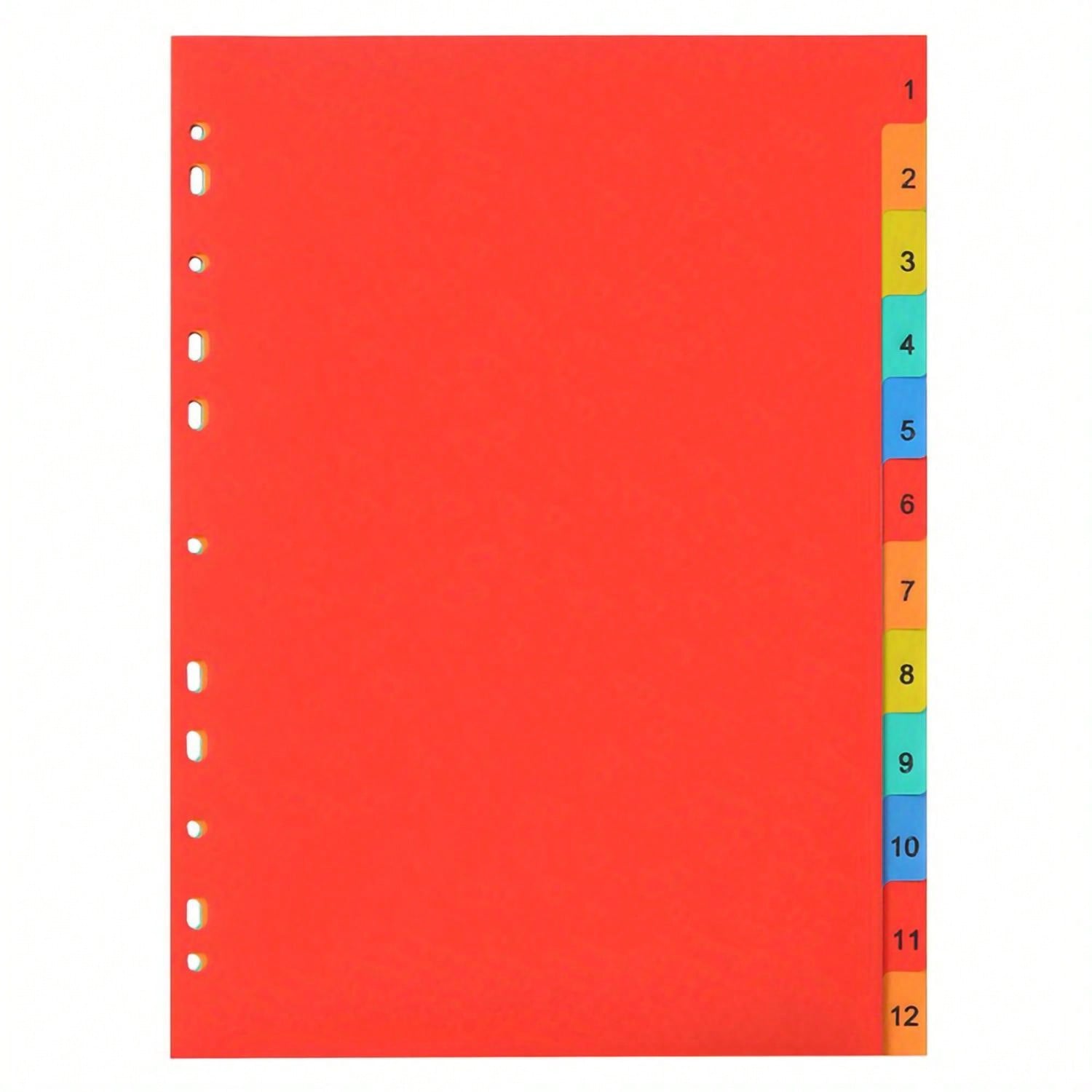 11 Ring Digit Dividers For 3 Ring Binder A4 Index Dividers A4 Binder A4 ...