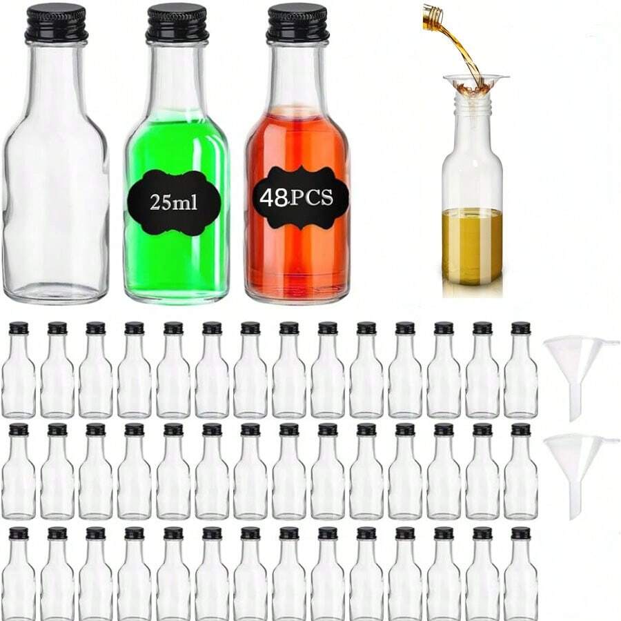 10/48 Peças Conjunto de Garrafinhas de Bebida Alcoólica Mini de 50ml ...