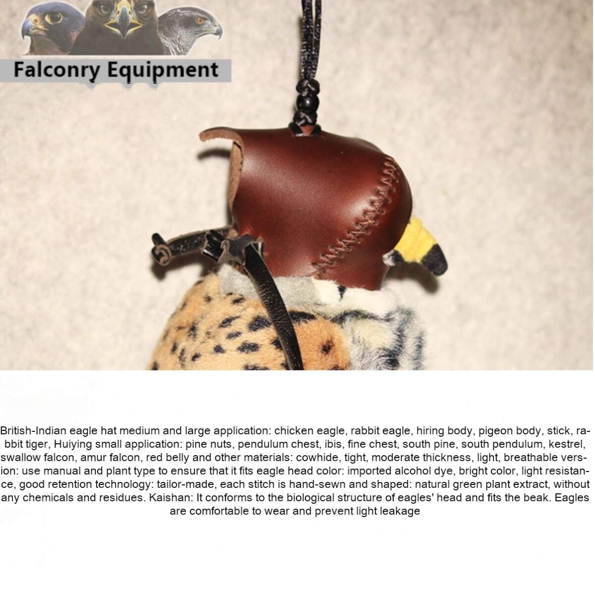 Hooded Hat With Eye Mask For Training Hawk, Falcon Peregrine, Falconry ...