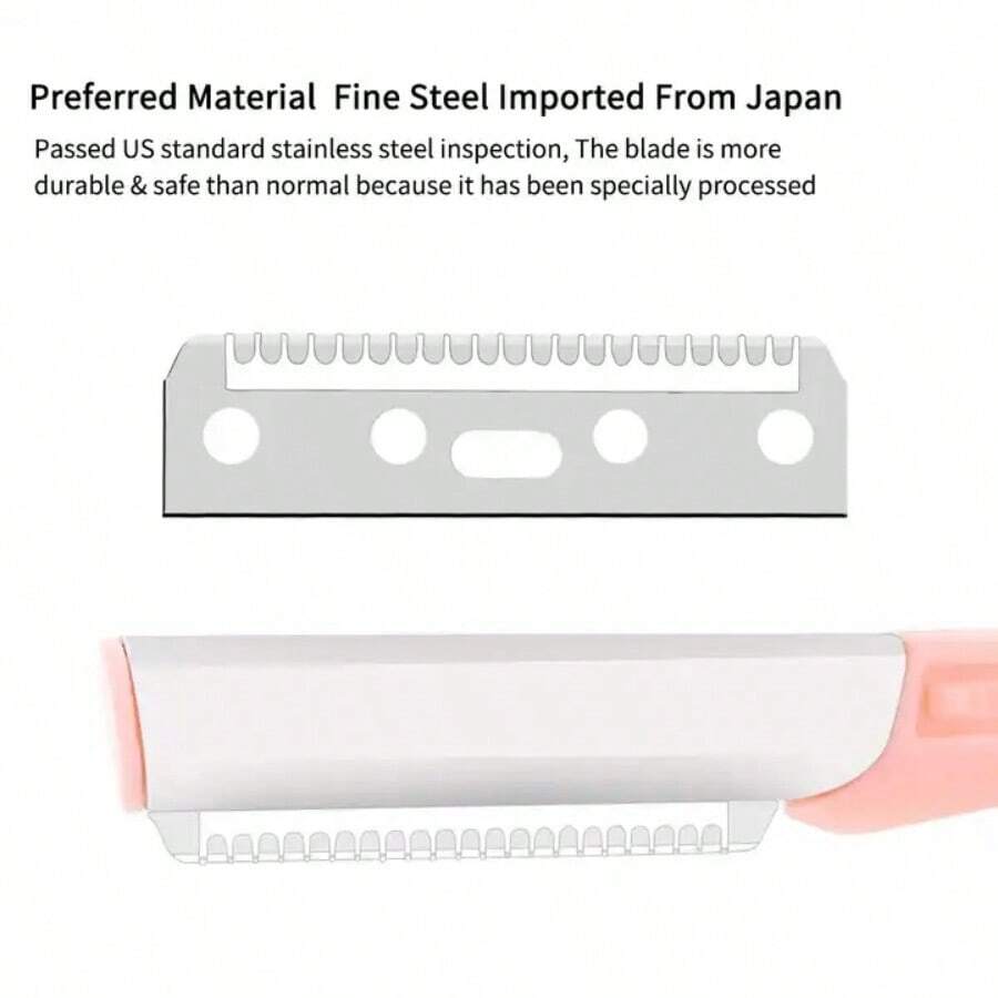 Maoyli Long Handle Stainless Steel Eyebrow Razor Blade For Women ...