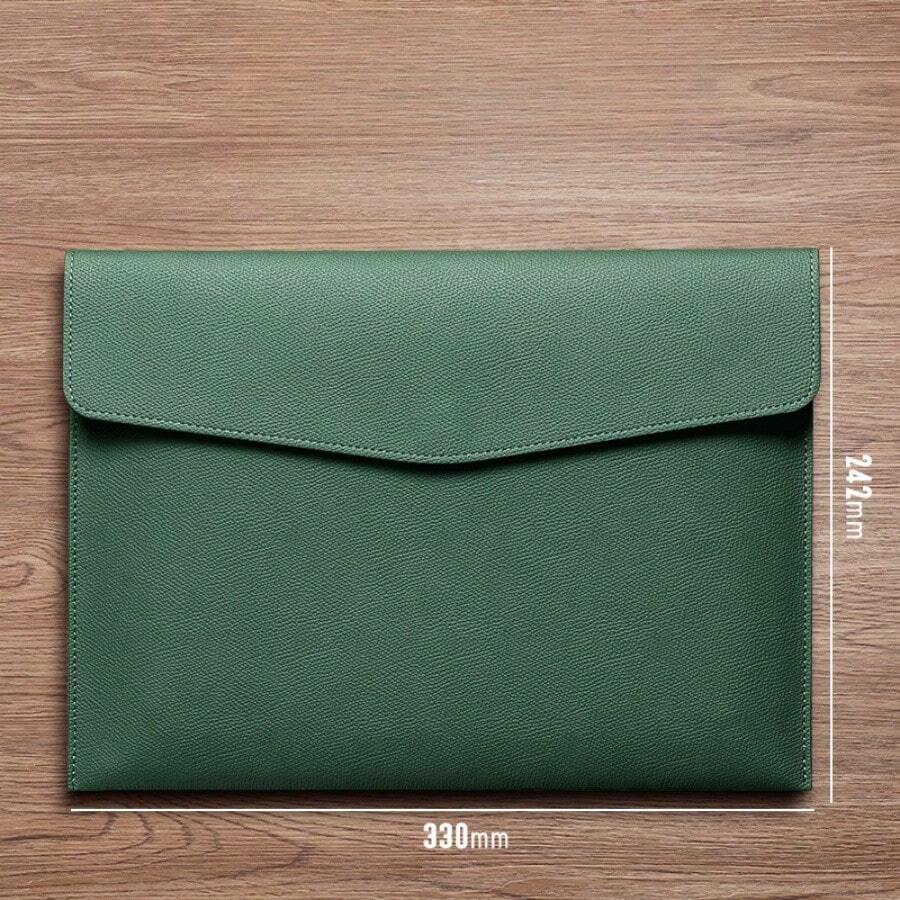 Thickened Leather A4 Paper Document Bag, Waterproof Business Envelope ...