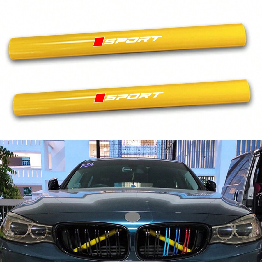 Car Front Grille Trim Strips V Brace M Sport Bar Decoration For BMW F20 ...