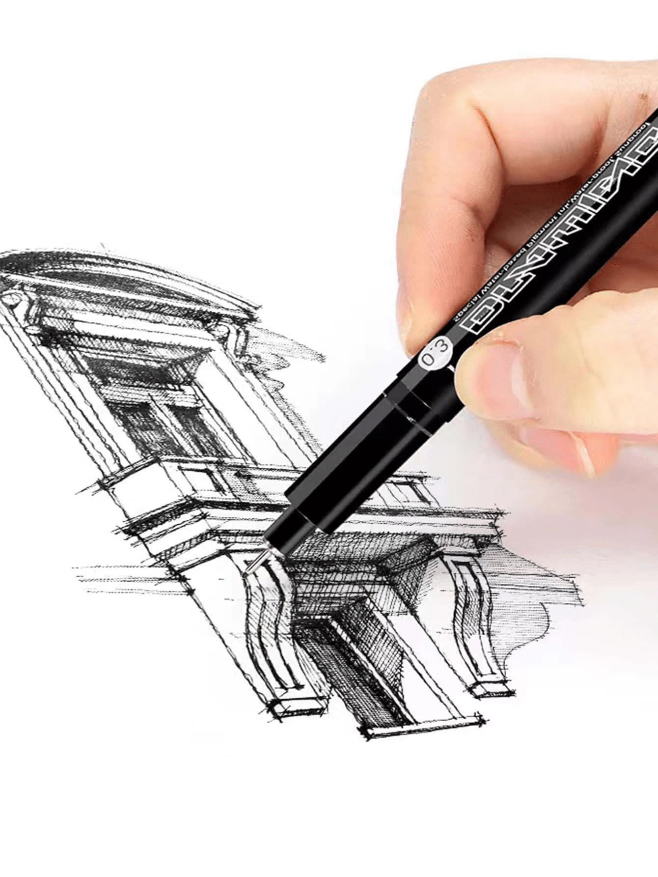 9pcs Outlining & Detailing Drawing Pen Set With 8 Needle Tip Pens And 1 ...