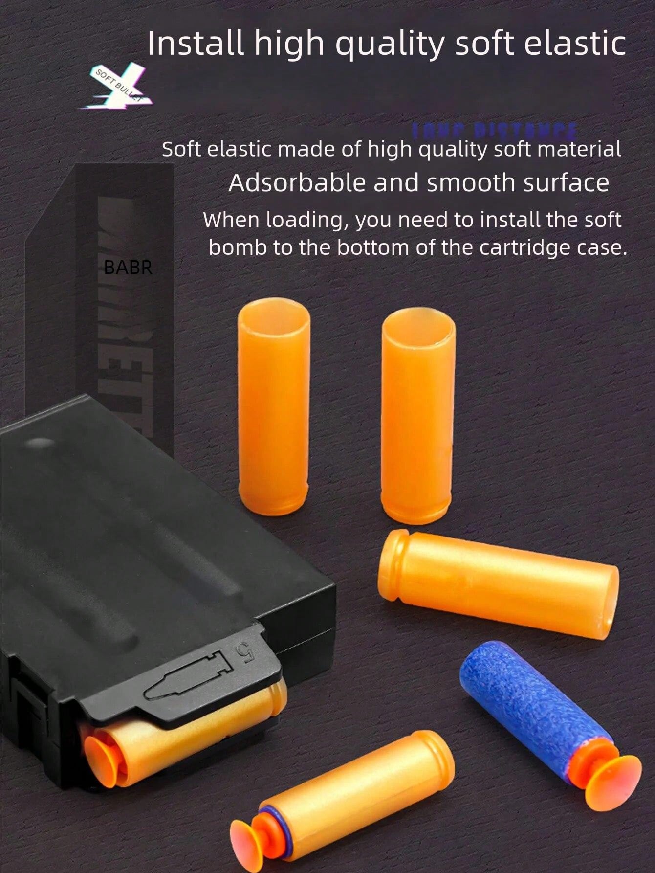 Diy Assembled Eva Foam Bullet Shell Barret M81a1 Soft Bullet Toy Gun ...