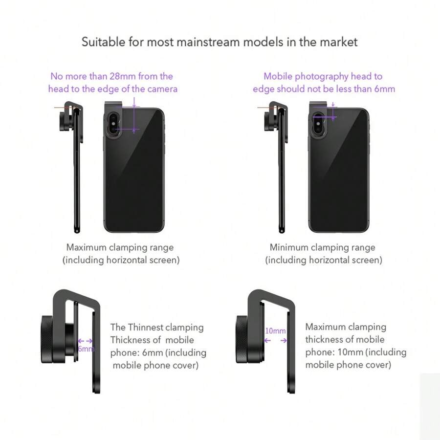 Objectif téléobjectif APEXEL 20-40X Super Zoom, Objectif de smartphone ...