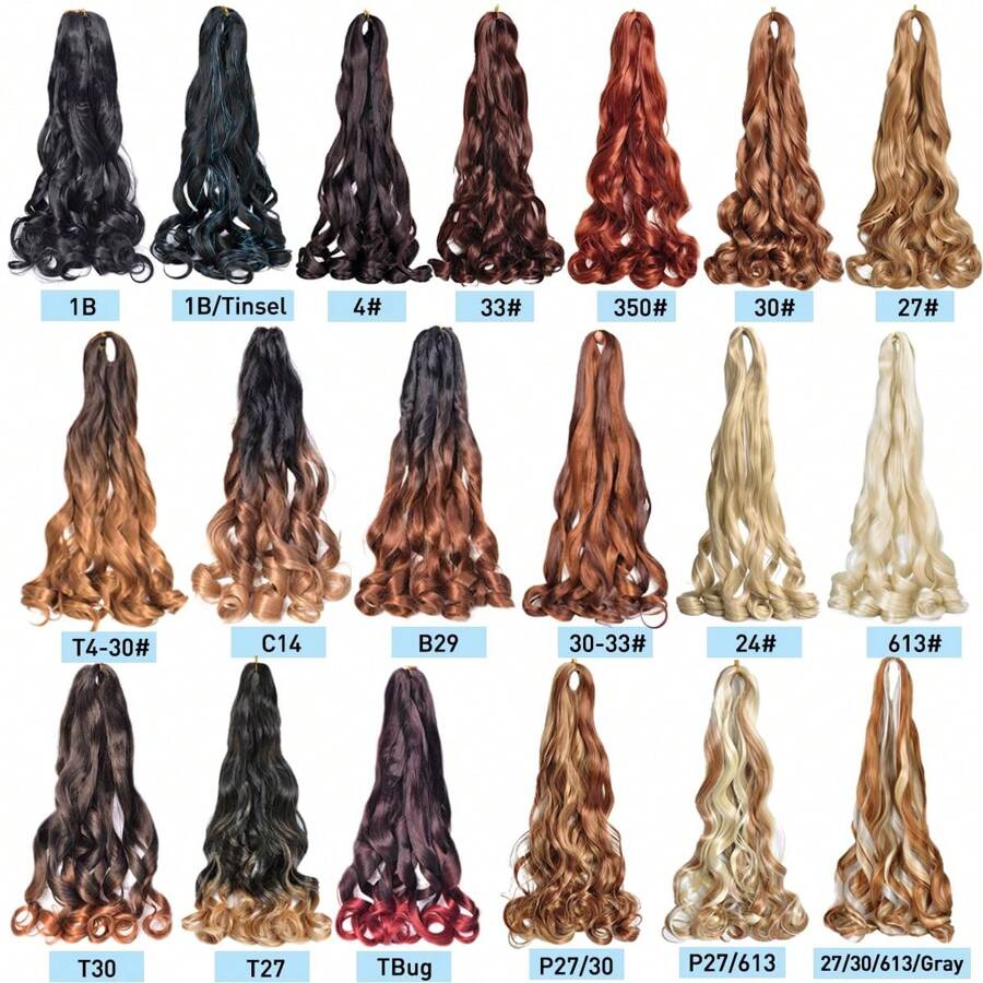 Spanish Curly Braids Hair Loose Wavy Spiral Curl Braids French Curl ...
