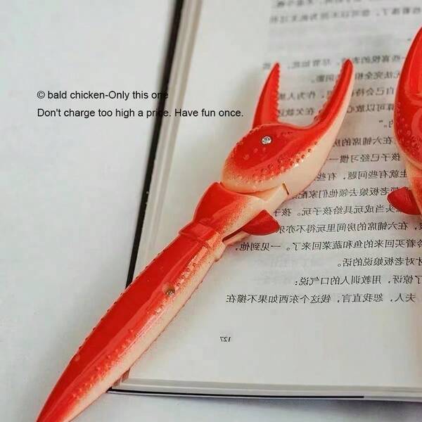 1pc Crab Claw Shaped Creative Press Ballpoint Pen, With The Shape Of ...