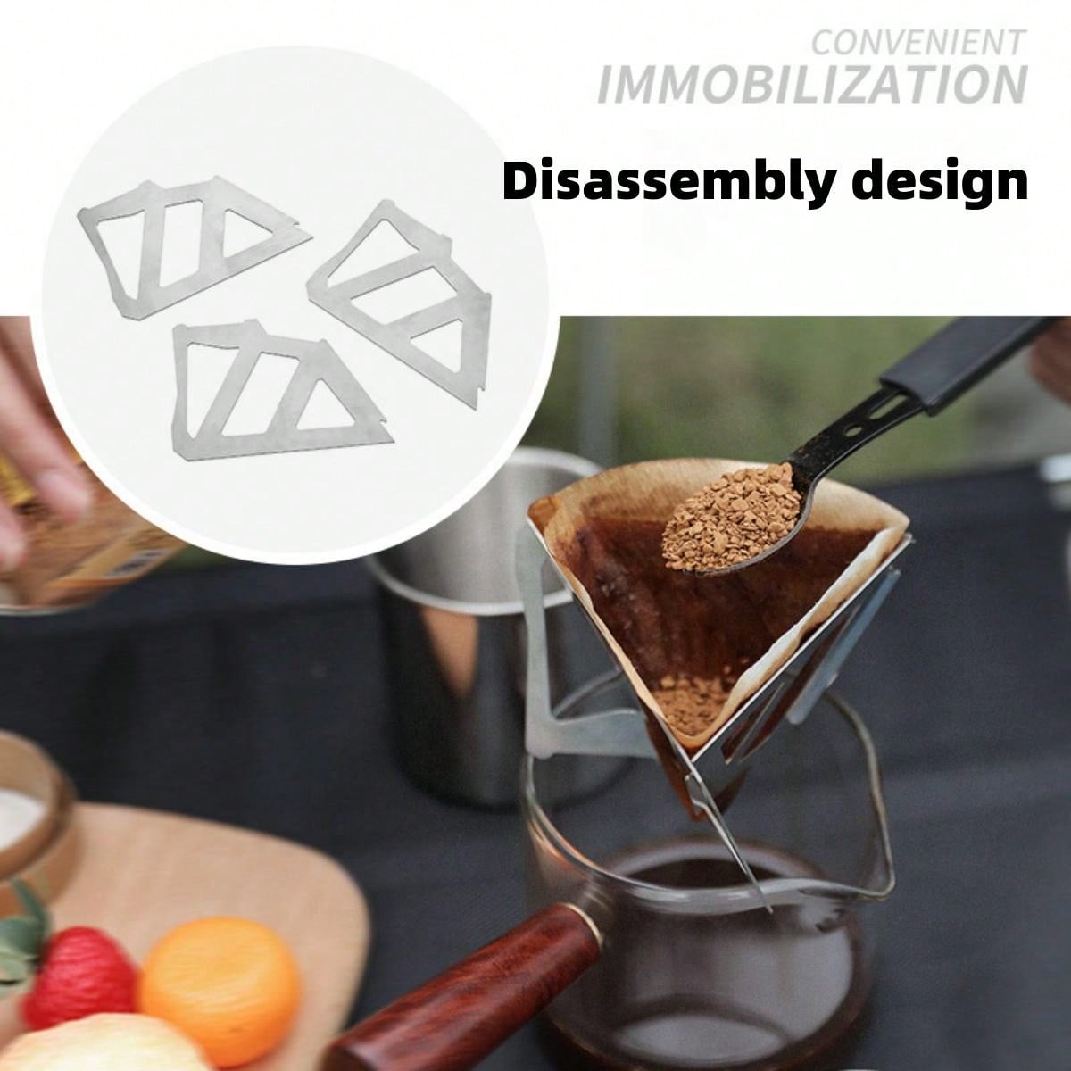 1 stuk Draagbare buiten Camping Koffie Druppelaar Met Roestvrij Staal ...