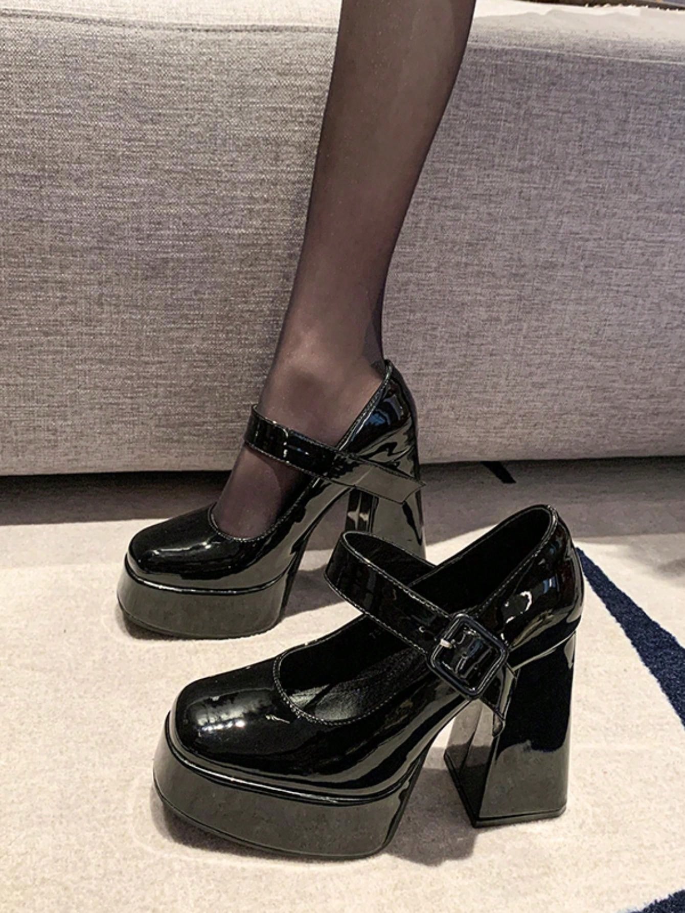 Chaussures À Talons Hauts Style Babies À La Mode Américaine Pour Femmes ...