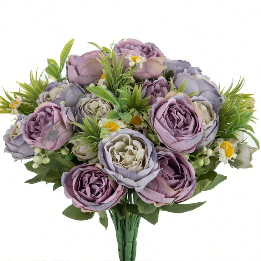 1 stuk Kunstmatige pioenrozen Bloemen Zijde Rozen Nep Madeliefje Voor ...