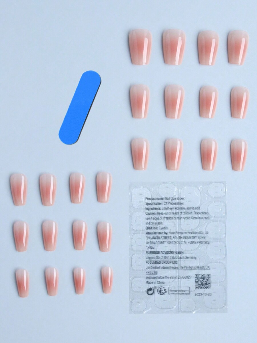 Transform Your Nails with, 24pcs short coffin Gradient Perfect fit ...