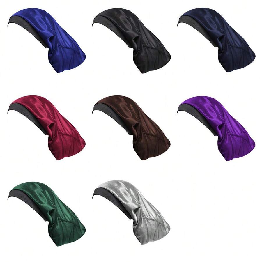 Long Satin Sleep Bonnet -Extra Large Night Cap For Men With Long Curly ...