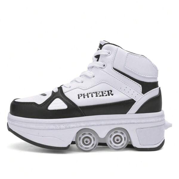 Student Heelys Four-Wheel Deformation Skates Youth Wheeled Skates ...