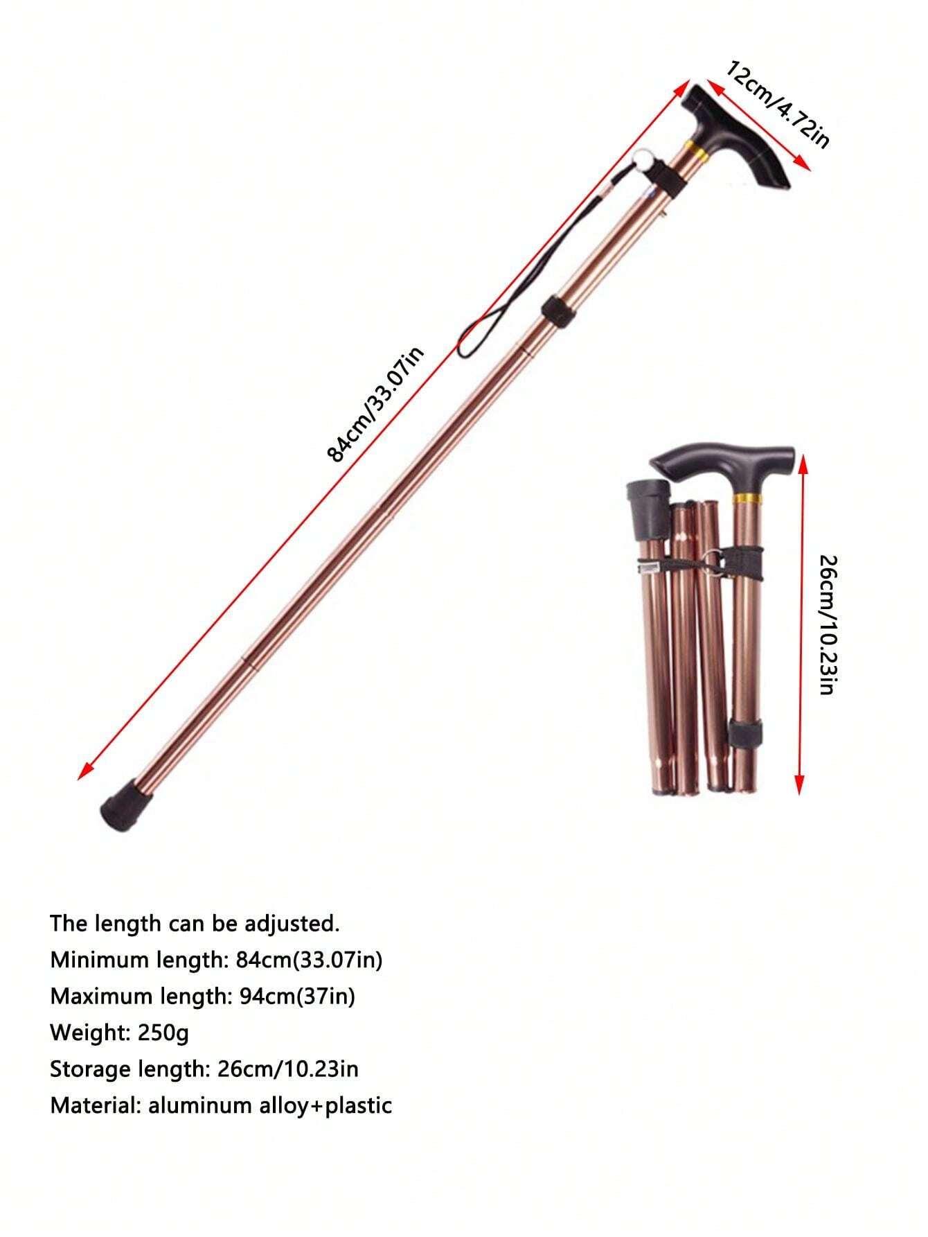 Aluminum Alloy Trekking Pole With Extendable & Foldable & Anti-Slip ...