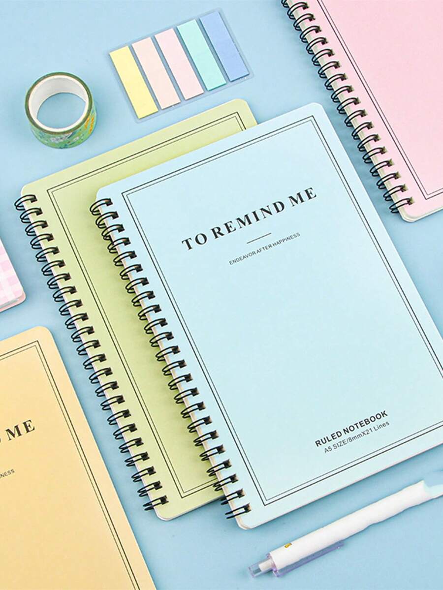 1pc Random Color Spiral Bound Notebook | SHEIN USA