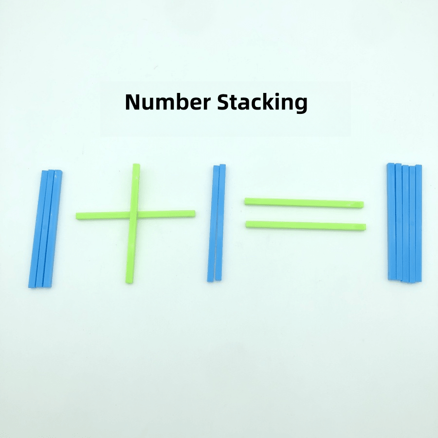 100 Stück 5-farbige Pädagogische Zählstäbchen Mit Aufbewahrungsbox ...