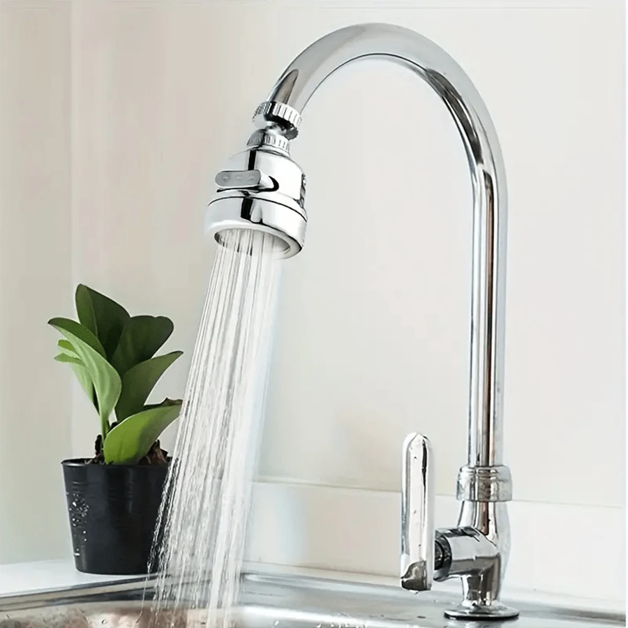 3 Mode Kitchen Faucet Aerator, Sink Faucet Splash Extender, 360 Degree ...