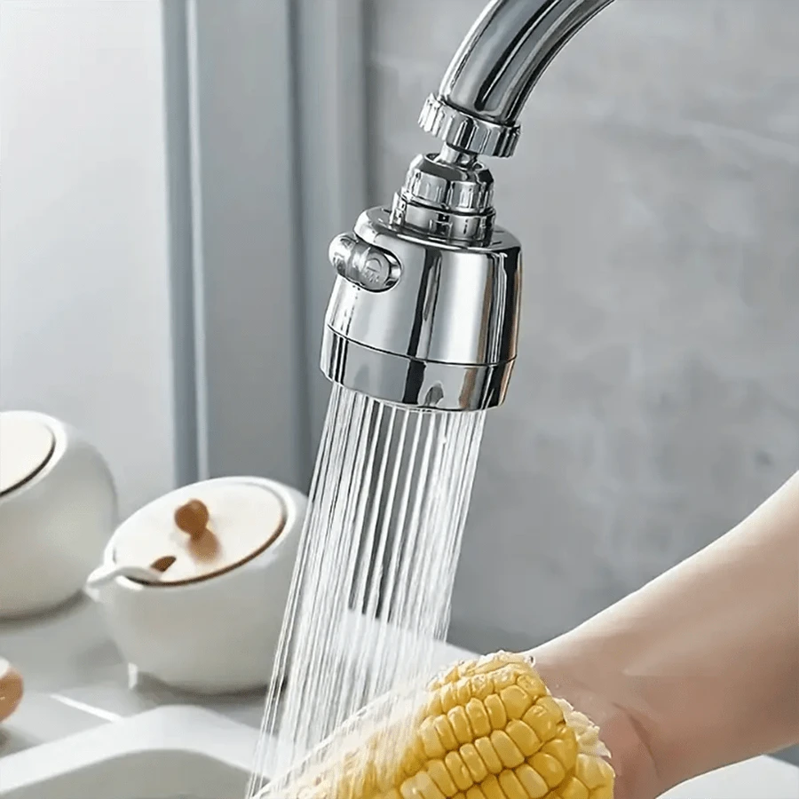 3 Mode Kitchen Faucet Aerator, Sink Faucet Splash Extender, 360 Degree ...