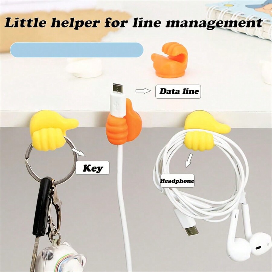 Creative Thumb Shaped Hook, Multi-Functional Line Organizer, Wire Fixer ...