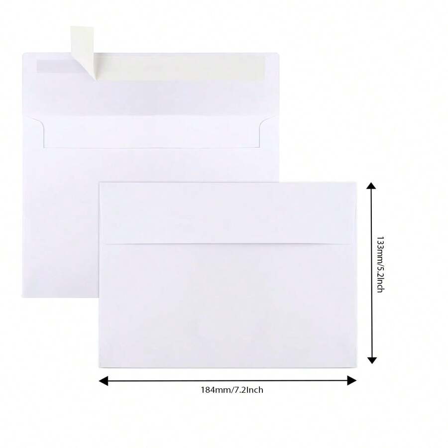 Packs Of 50 A7 Envelopes Printable Red Packet Envelopes 5x7 Envelopes ...