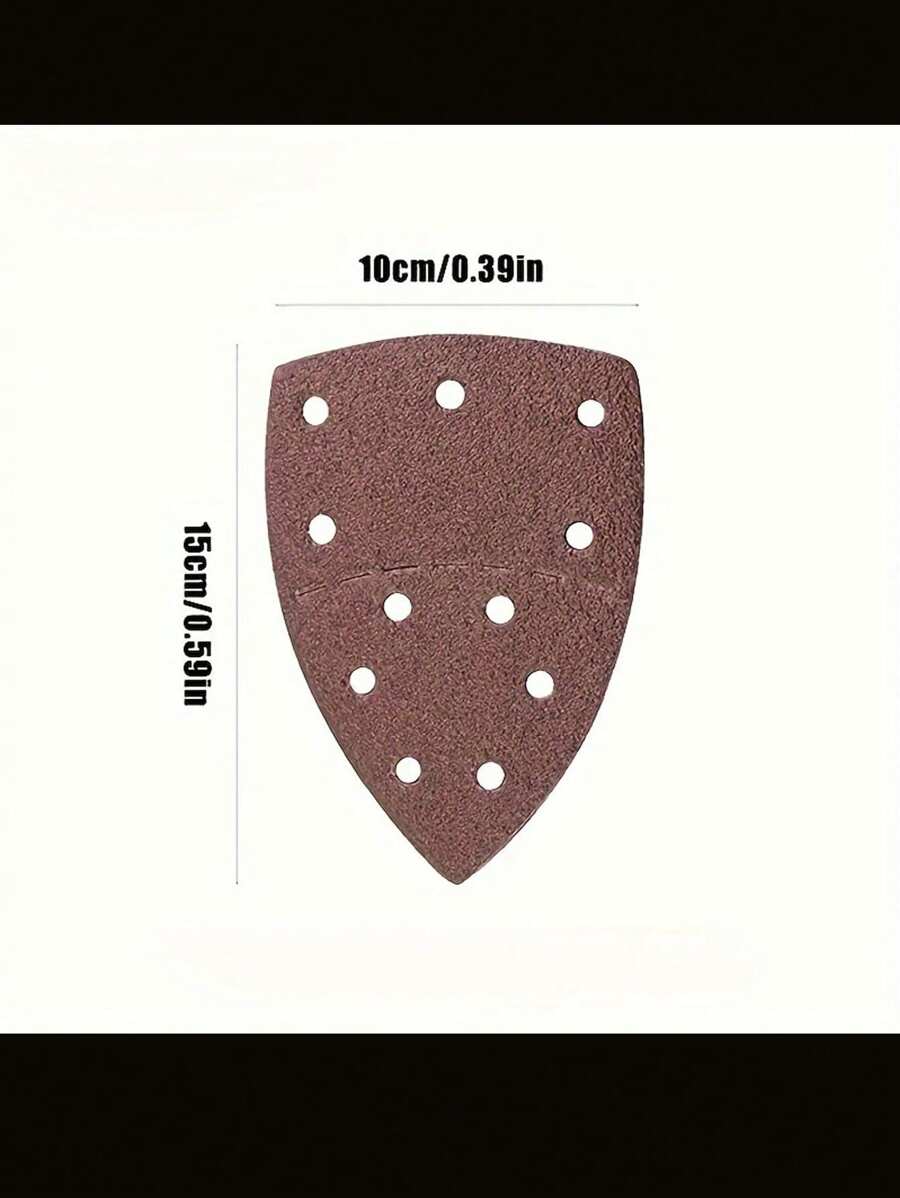 12pcs Self-Adhesive Sandpaper Triangular Shaped With 5 Holes For Delta ...