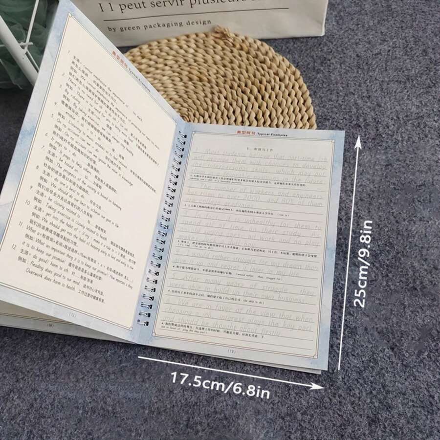 English Italic 3D Groove Practice Calligraphy Copybook Handwriting ...