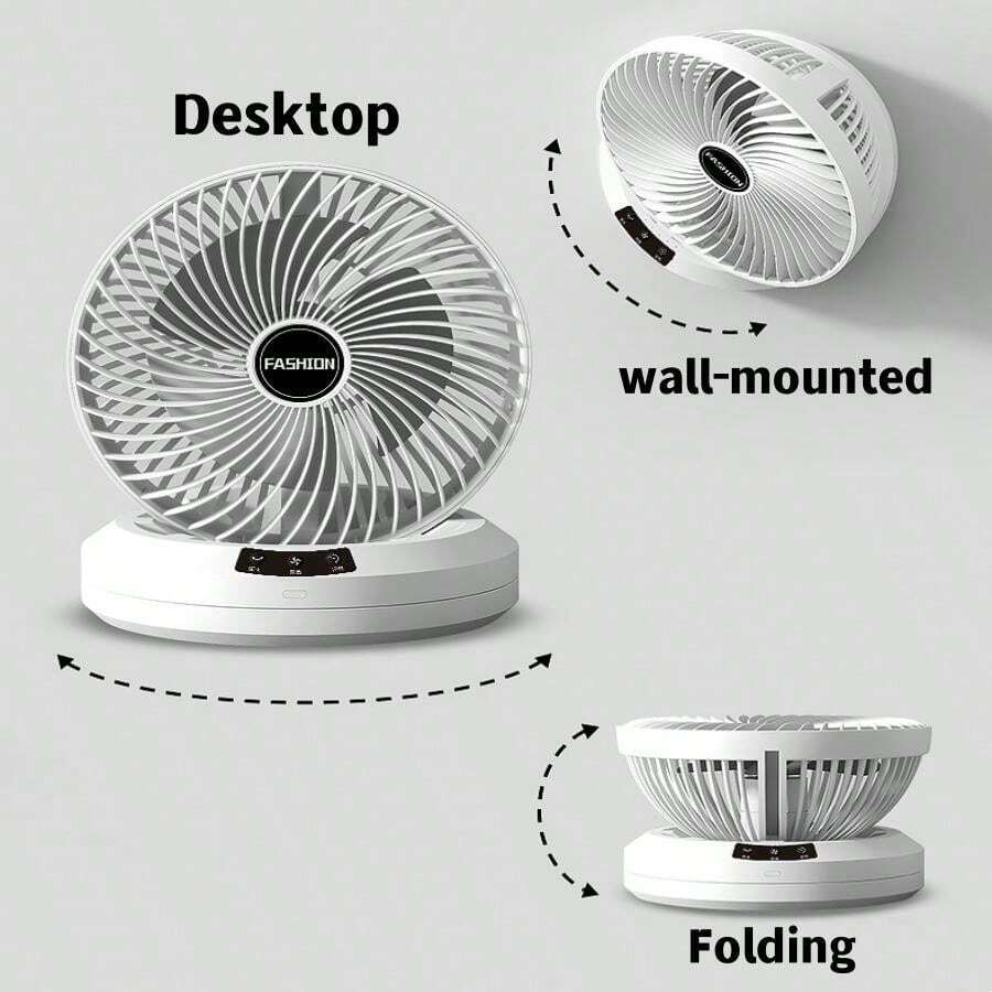 1 PC Portable USB Fan, Wall Fan, Camping Fan, Automatic Shaking Head ...