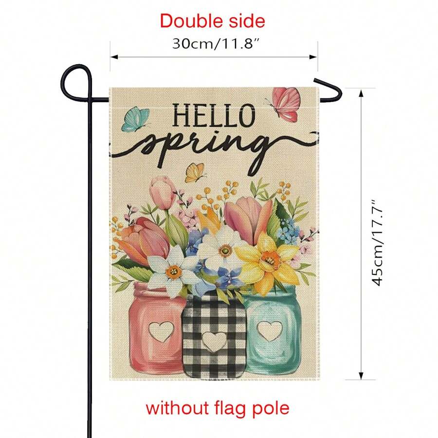 1pc, Spring Tulips Spring Flag, Double Sided Spring Garden Flag For ...