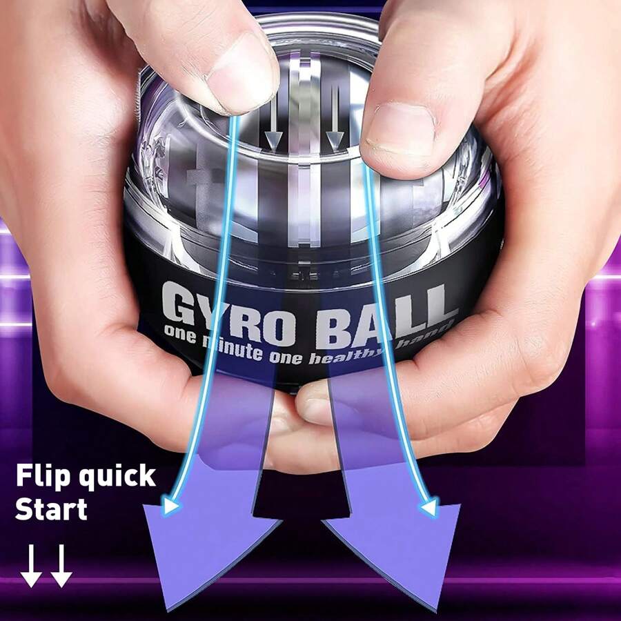 Gyro Ball For Wrist Strengthening & Training - Gyroscopic Hand Exercise ...
