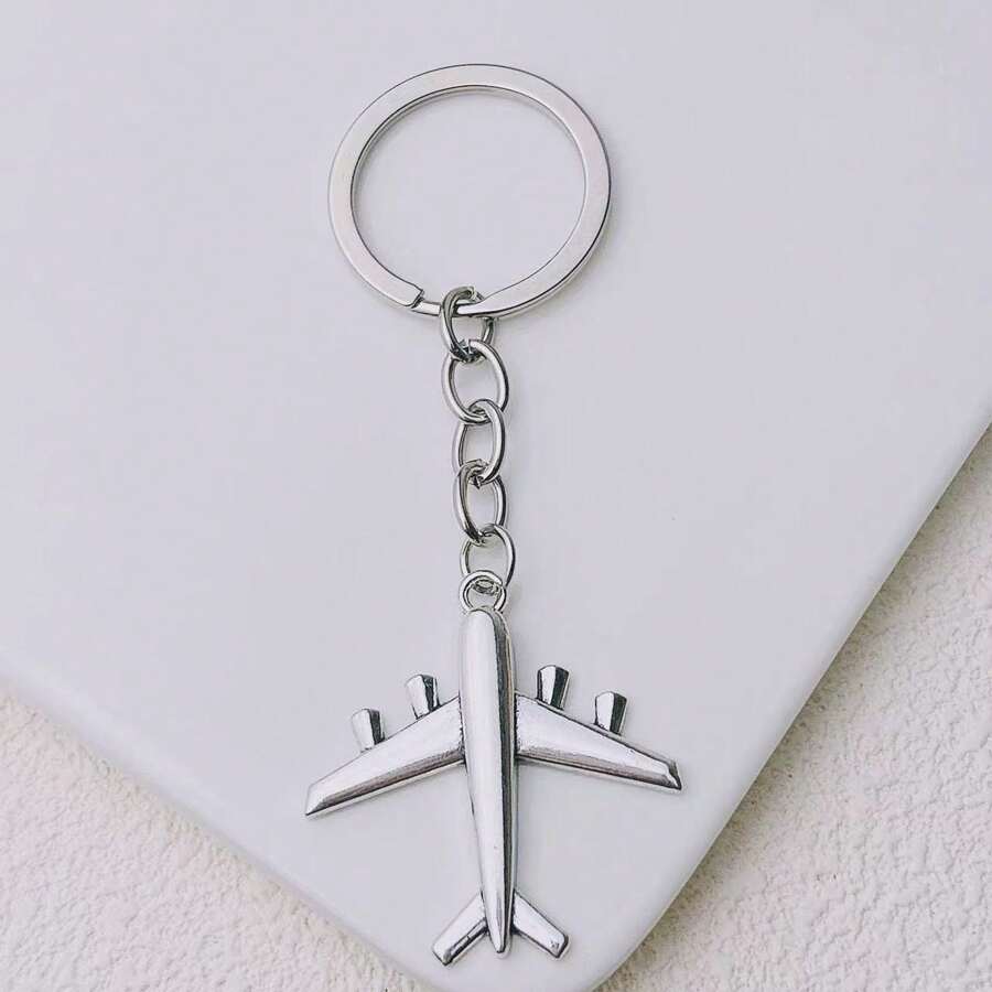 1pc Fashionable Creative Aircraft Design Keychain, New Boeing Airplane ...