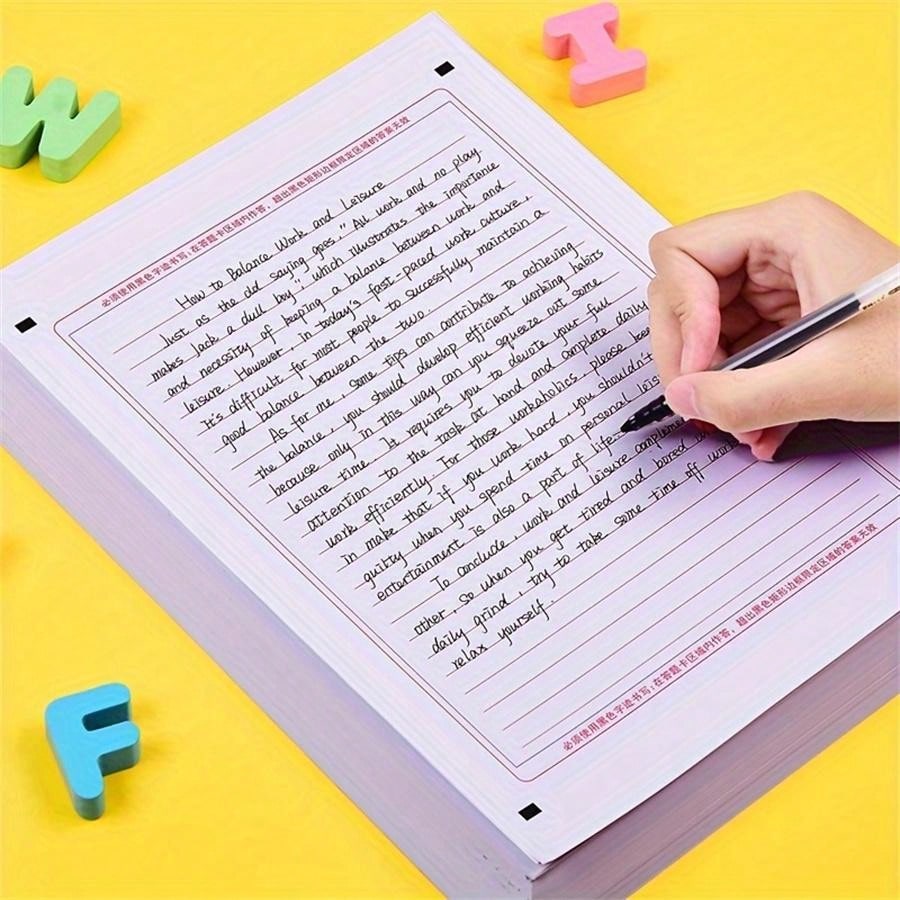 30 Sheets A4 Double Sided English Writing Paper For Writing Practice ...